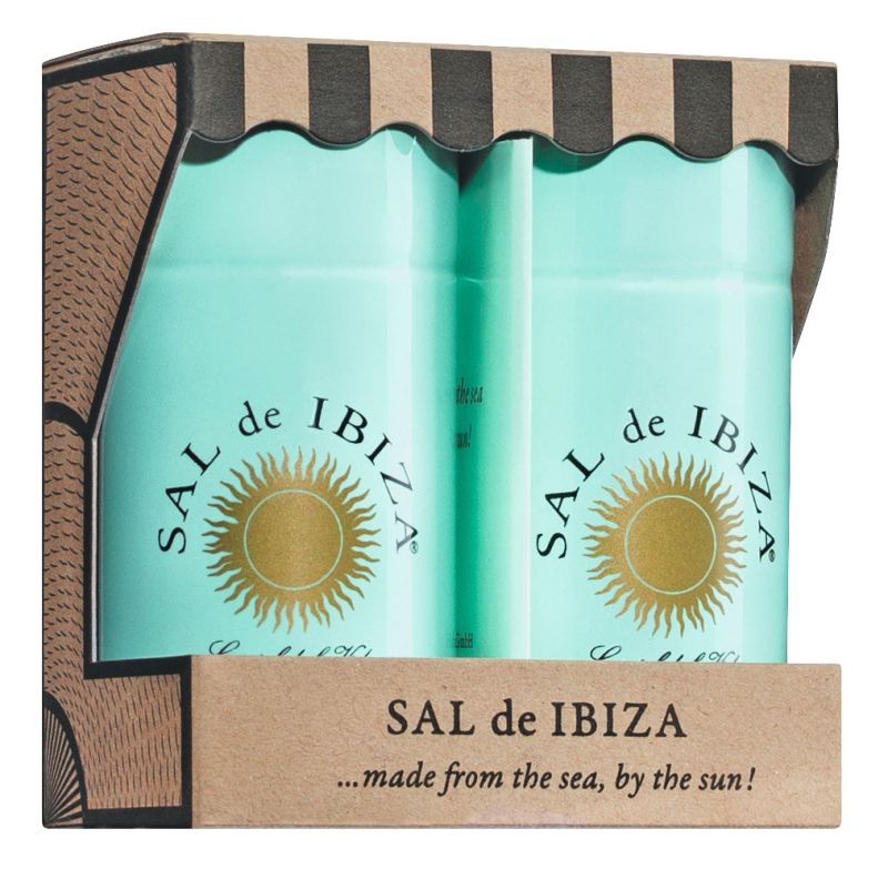 Sal de Ibiza Granito Strandkorb-Duo Meersalz & Pfeffer | Sal de Ibiza