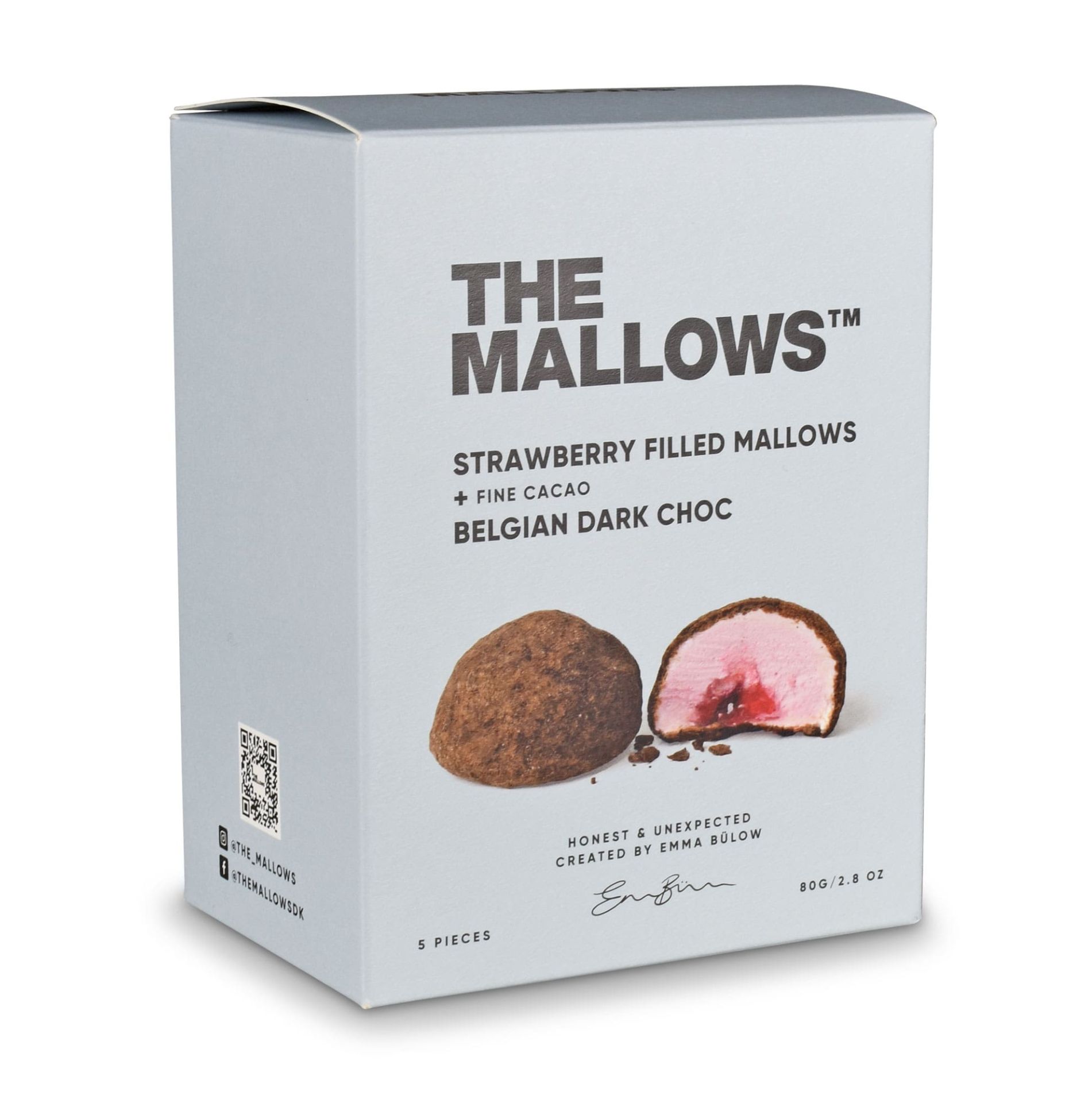 Strawberry filled Mallows & Belgian Dark Choc | The Mallows - by Emma Bülow
